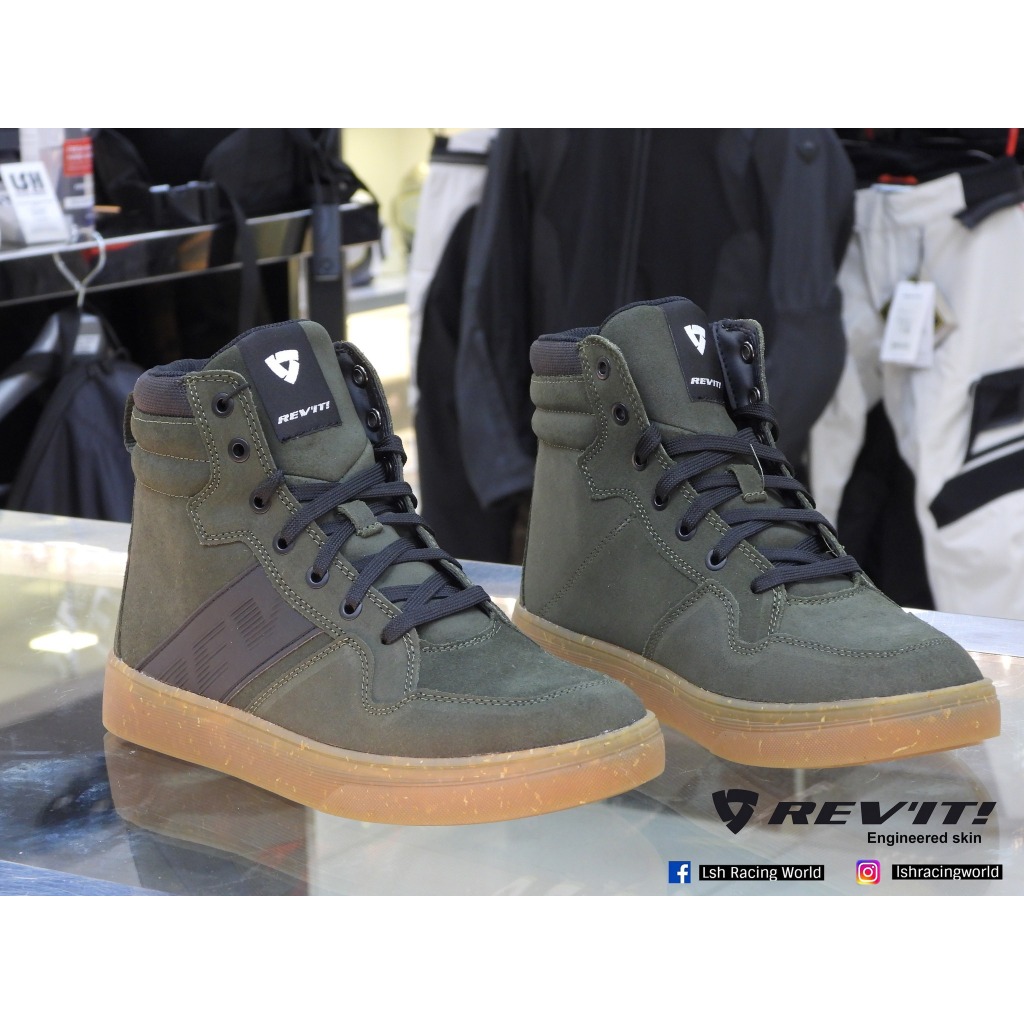 Rev'it Kick Shoes(Dark Green Brown) | Shopee Malaysia
