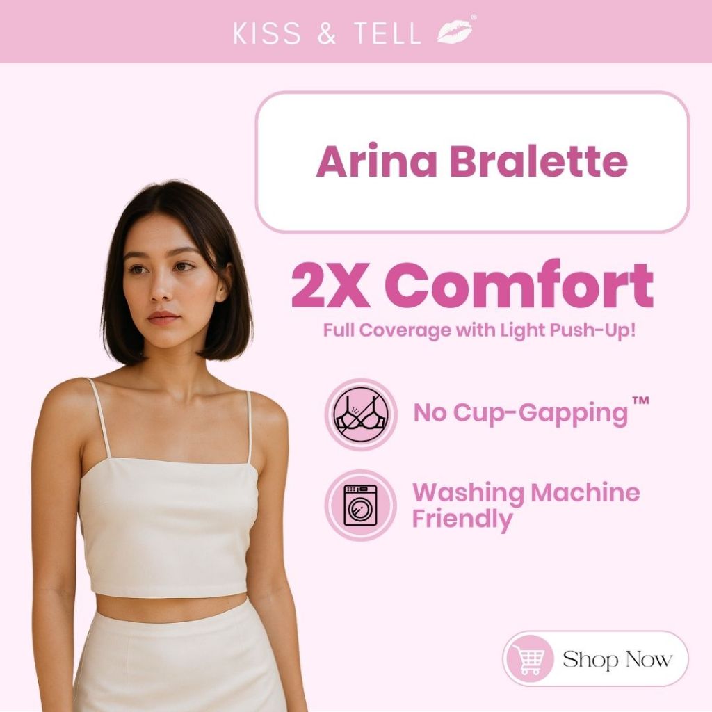 Kiss & Tell Premium Arina Ice Silk Bralette Inner Top Tube | Shopee ...