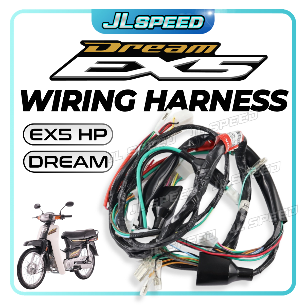 EX5 HIGH POWER / EX5 DREAM Wiring Wire Harness Wayar Wayaring Wyre Set ...