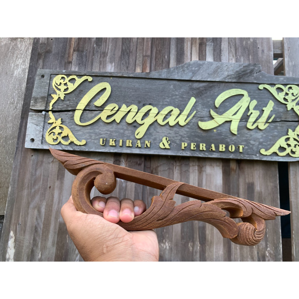 3D -Dekorasi Ukiran Kayu Cengal Asli Terengganu Aksesori Handmade ...