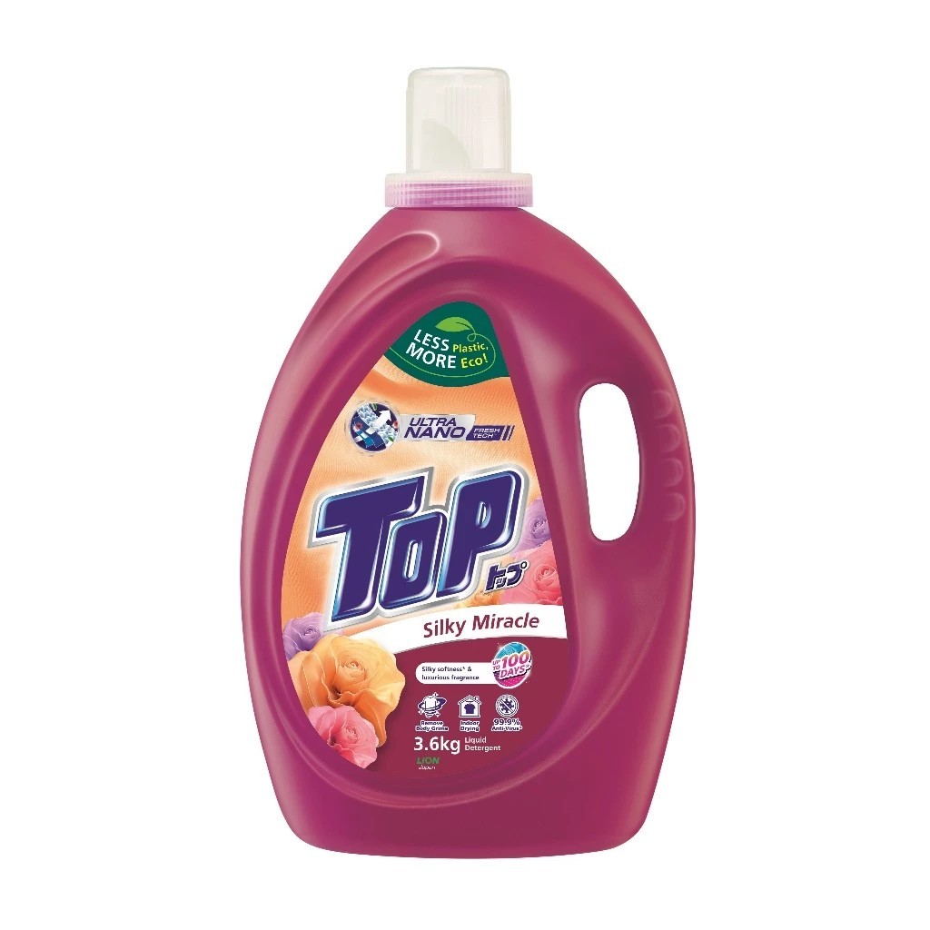 TOP Ultra Nano Fresh Tech Liquid Laundry Detergent - Silky Miracle (3 ...