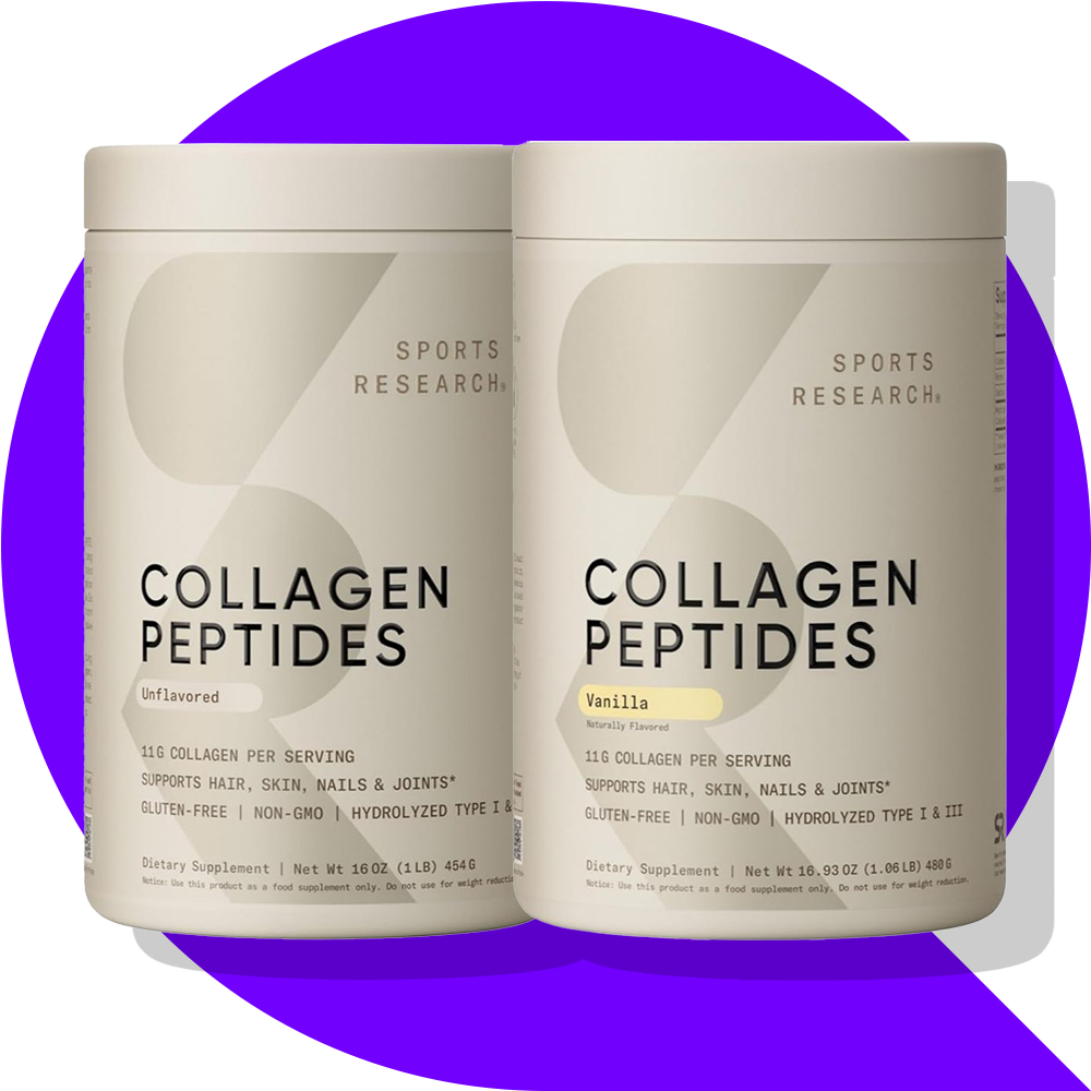 Sports Research Collagen Peptides - Hydrolyzed Type 1 & 3 Collagen ...
