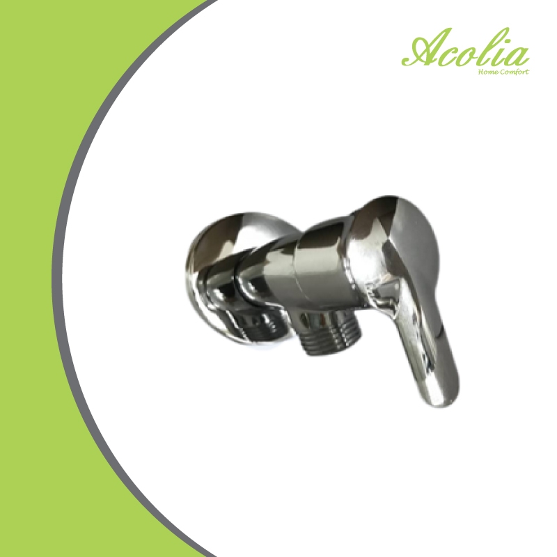 [ACOLIA] Acolia Brass Chrome Angle Valve C/W Flange | Shopee Malaysia