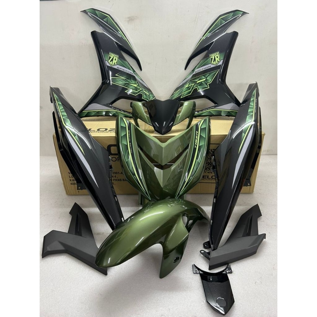 VELOZI RACING BODY COVER SET Y15ZR YAMAHA STANDARD DESIGN WITH STICKER ...