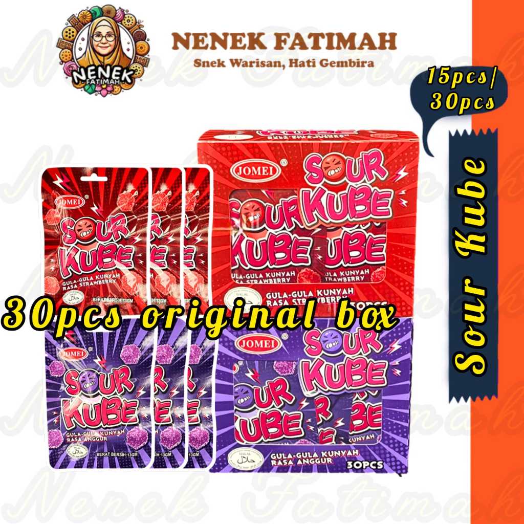 Jomei Sour Kube Chewy Candy/ Gula Kenyal Masam Halal | Shopee Malaysia