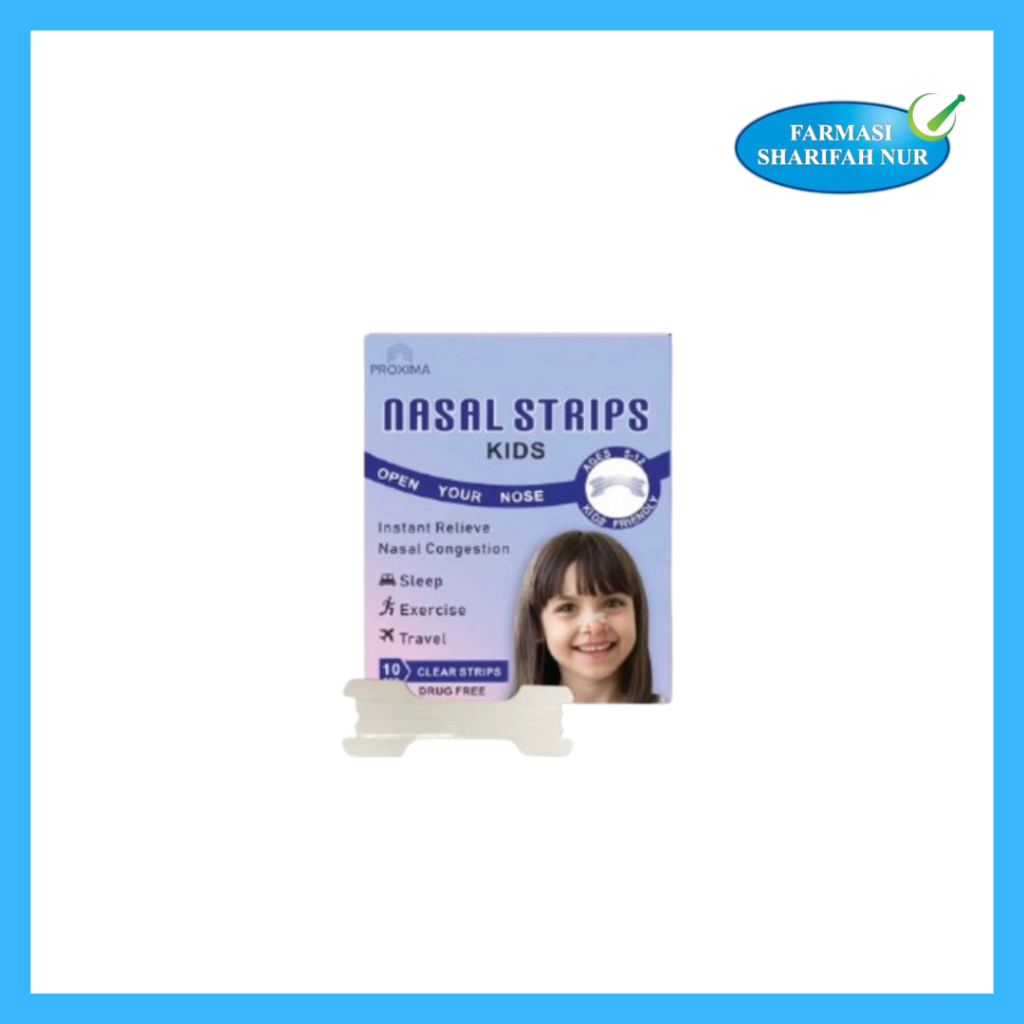 Proxima Nasal Strips Kids Clear Strips (10pcs) | Shopee Malaysia
