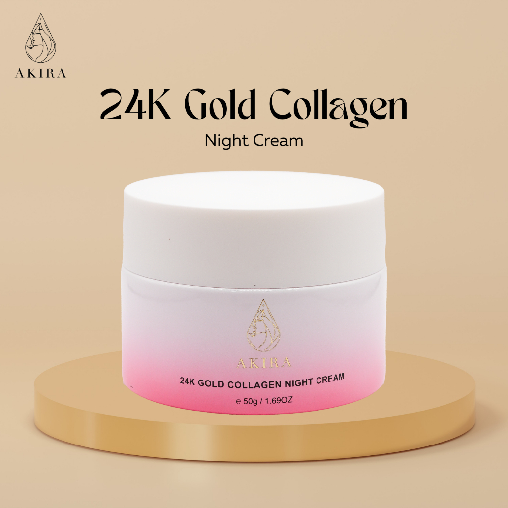Akira 24k Gold Collagen Night Cream (50g) | Shopee Malaysia