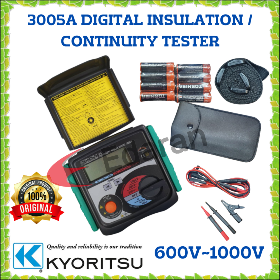 KYORITSU HIGH VOLTAGE INSULATION TESTER KEW 3125B 3132A 3005A 3007A ...