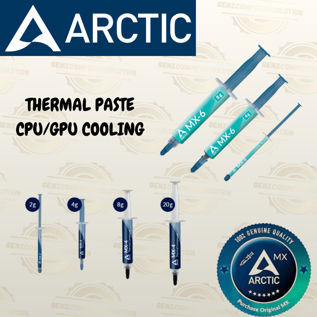 MX-4/MX-6 Arctic Thermal Paste Carbon Based High Performance 8.5 W/mK ...