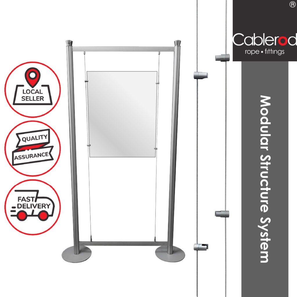 Aluminium Modular Display Structure Stand Adjustable Poster Size ...