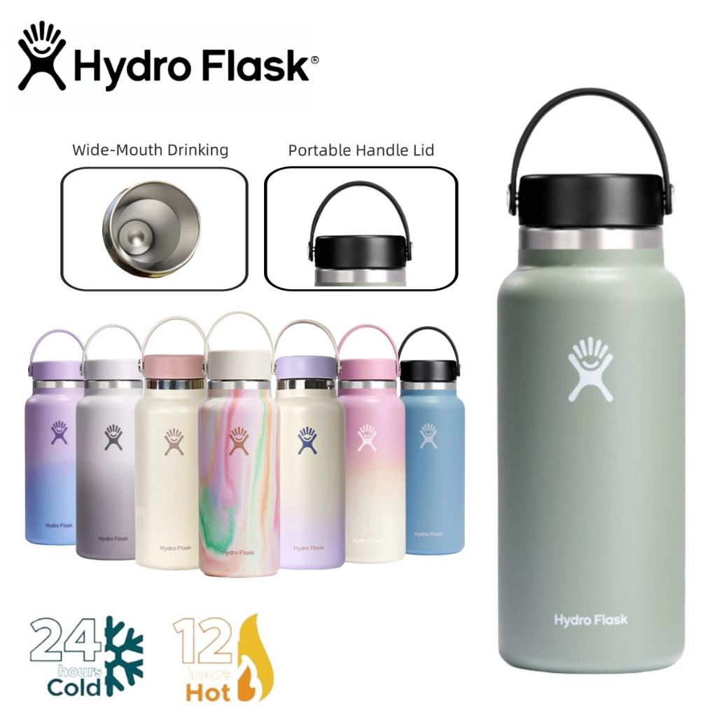 Hydro Flask Water Bottle Stainless Steel Wide Mouth Thermos Vacuum Cup ...