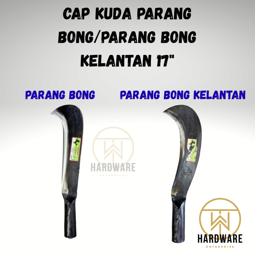 17" Cap Kuda Alat Kebun Rumput Kebun Pokok Lurus/ Parang Bong/Parang ...