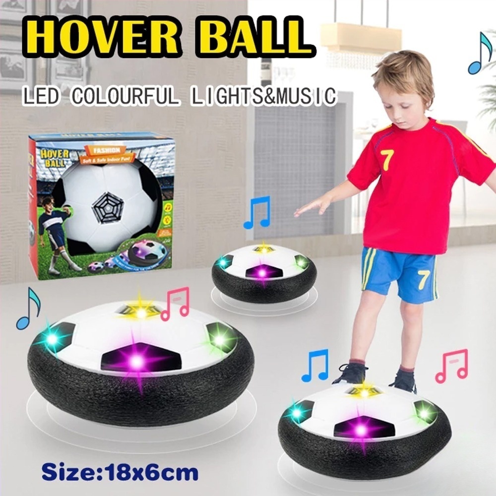 Air Football Toys With Music Hover Soccer Ball Funny Light Indoor ...