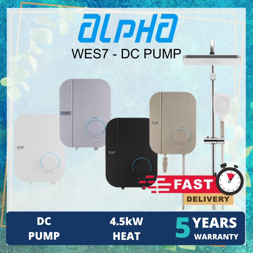 ALPHA WES7 BASIC / NEON Instant Water Heater with DC Pump Basic ...