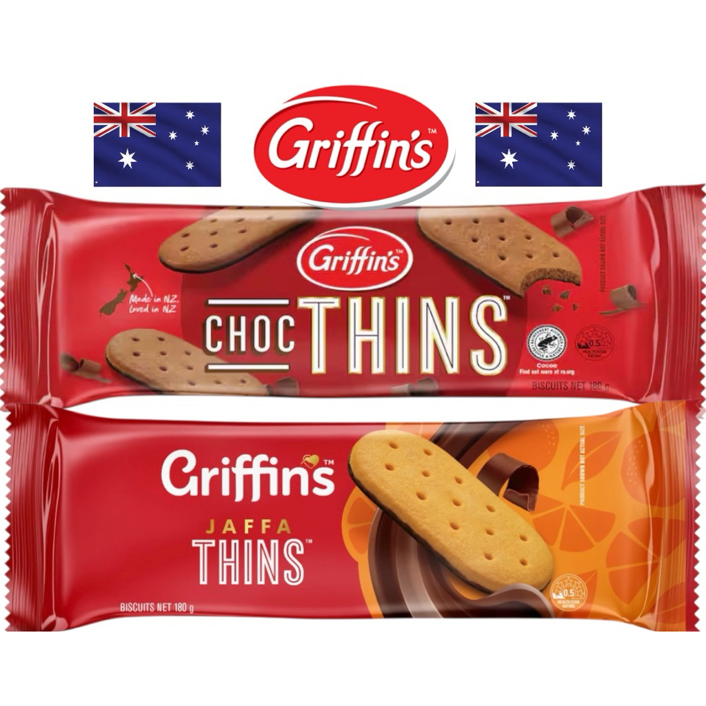 Griffin Choc Thins Biscuit/Jaffa Thins Chocolate Orange Flavoured ...