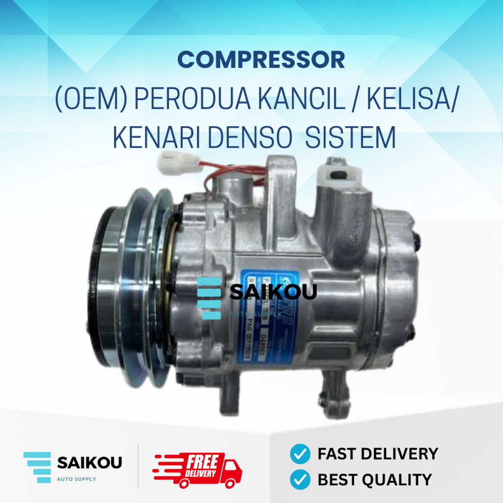 Compressor Aircond Kereta OEM NEW Perodua Kancil / Kelisa / Kenari ...
