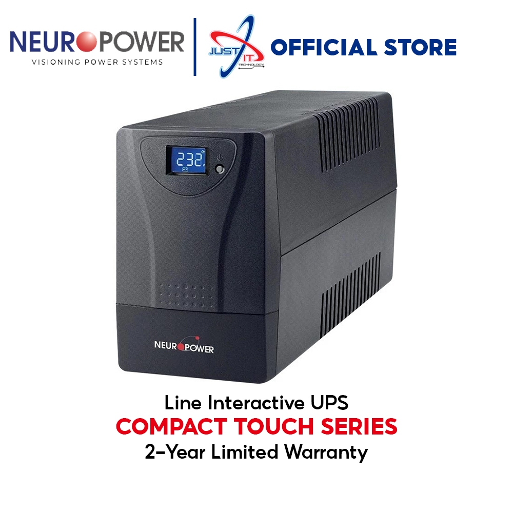 NEUROPOWER COMPACT TOUCH SERIES LINE INTERACTIVE UPS - 1K0T (1000VA ...
