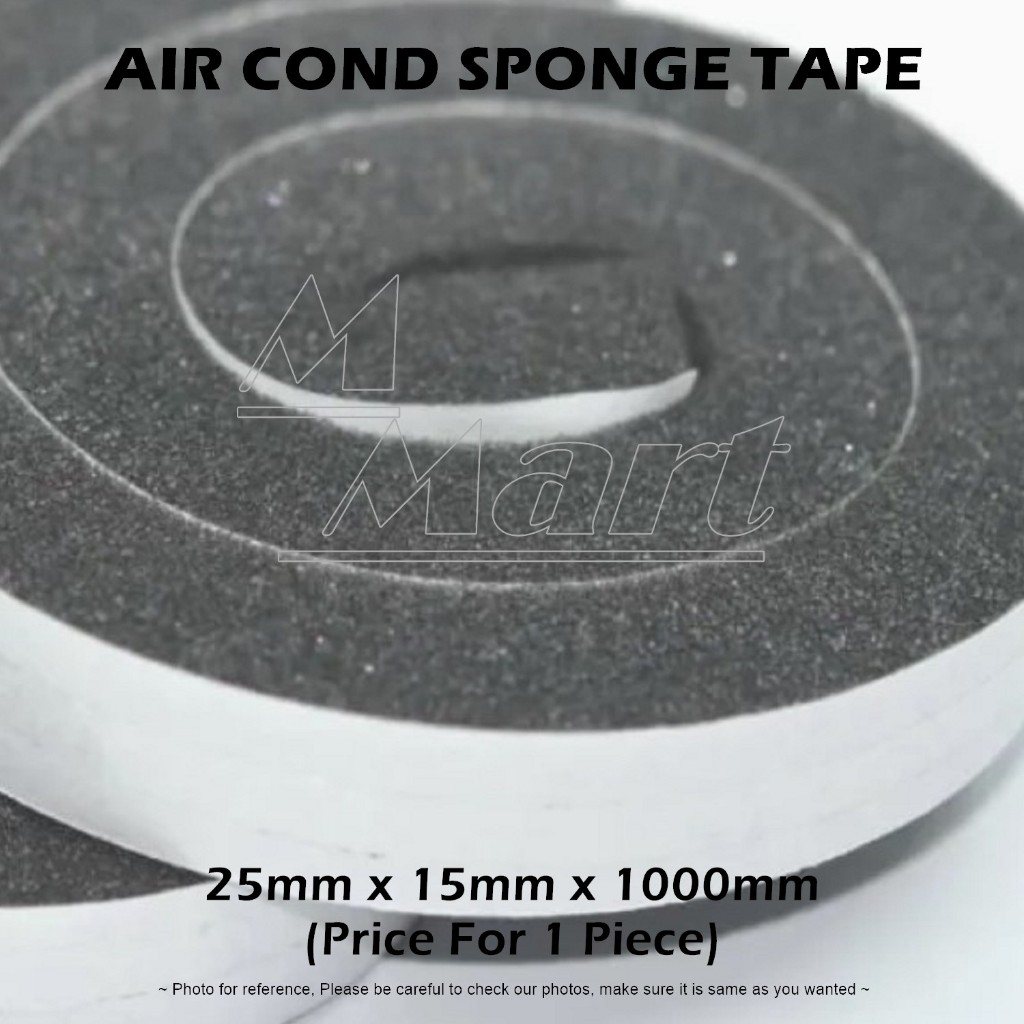 Sponge Tape (25mm x 15mm x 1000mm) Car Air Cond Condenser Cooling Coil ...