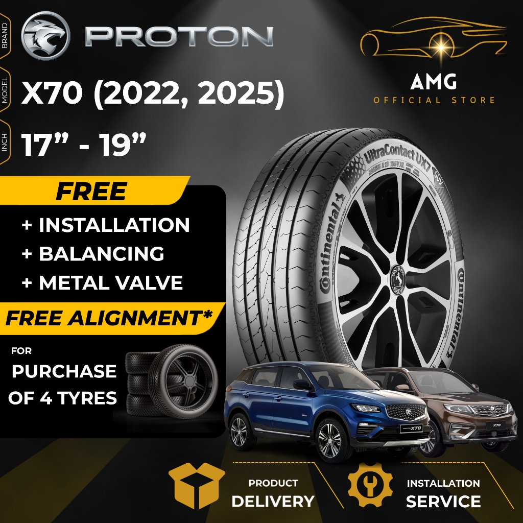 PROTON X70 (2022, 2025) Tayar Kereta SUV Car Tyre (FREE INSTALLATION ...