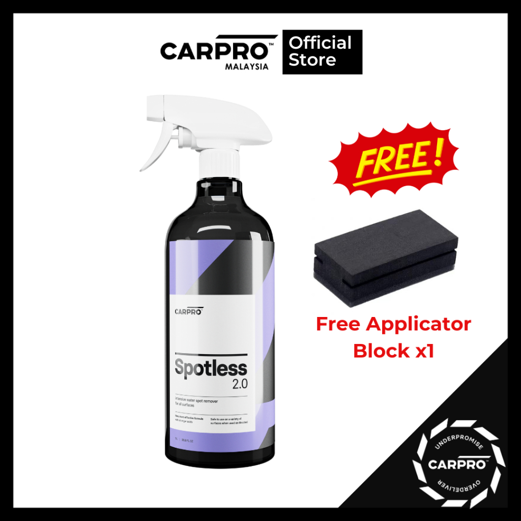 [SPECIAL PROMO] CARPRO Spotless 2.0 (1L) (FREE Applicator Block) - Intensive Car Coating Water ...