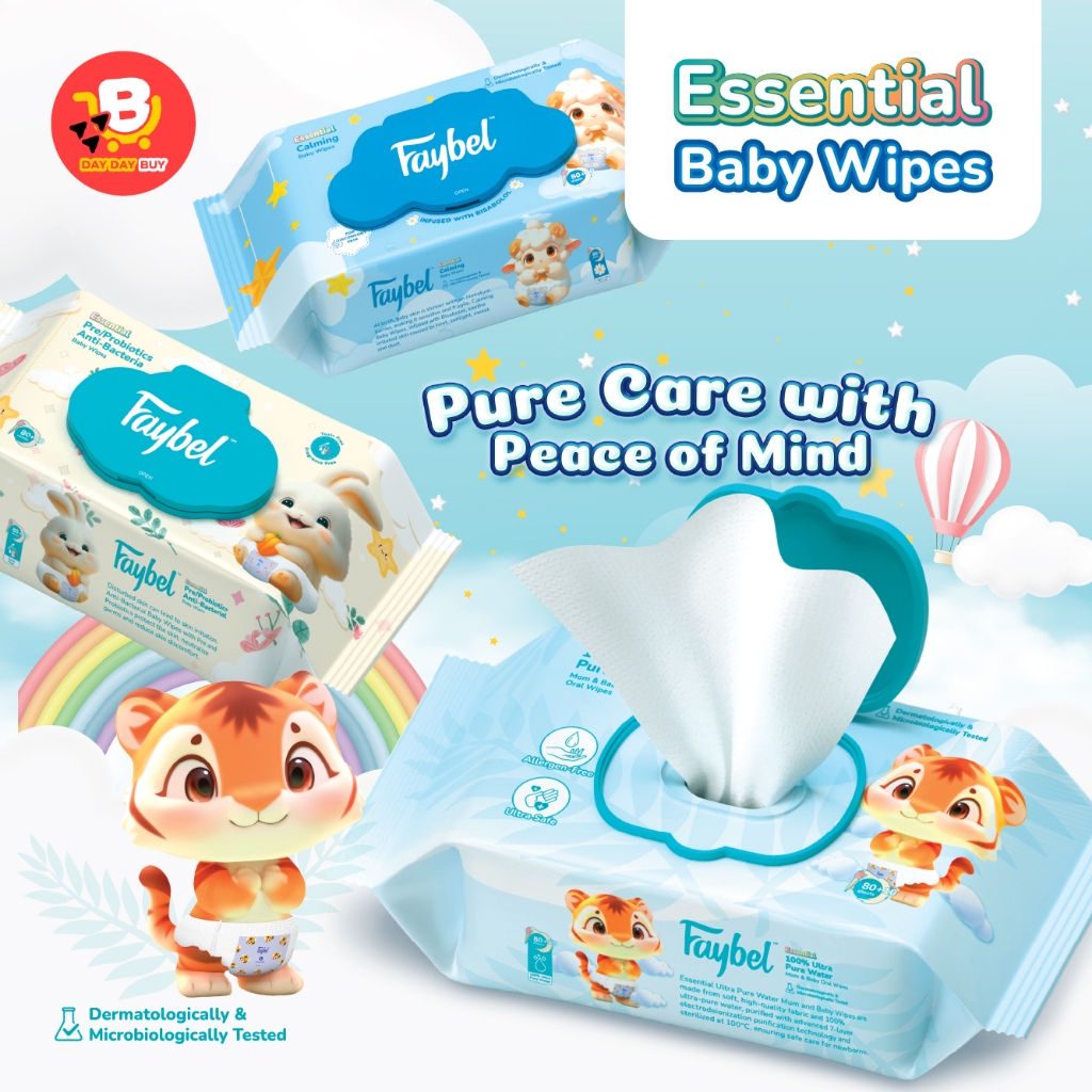 Faybel Essential Baby Wipes | Shopee Malaysia