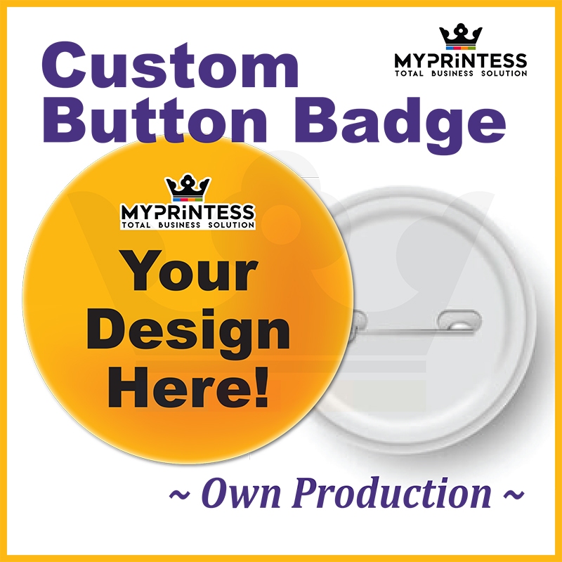 Custom Button Badge 58mm Pin / Personalized Design Badge (Ready Stock ...