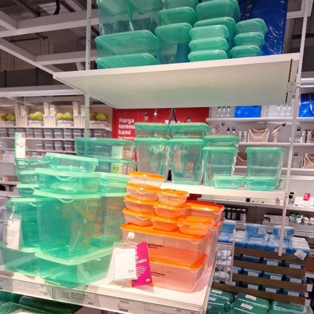 IKEA PRUTA Plastic Containers set of 17 / Set of 3 Food Storage ...
