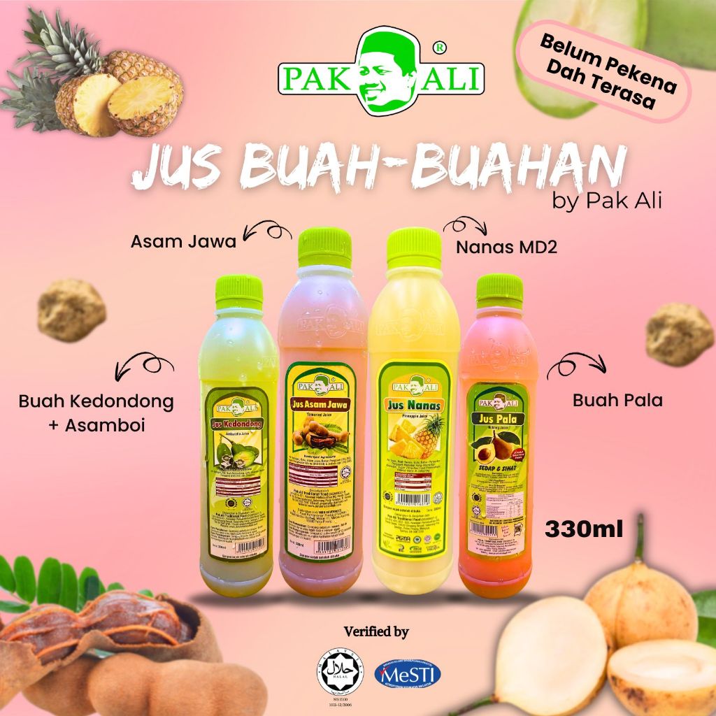 HQ Pak Ali | Jus Pala | Kedondong Asam Boi | Asam Jawa | Jus Nanas MD2 ...