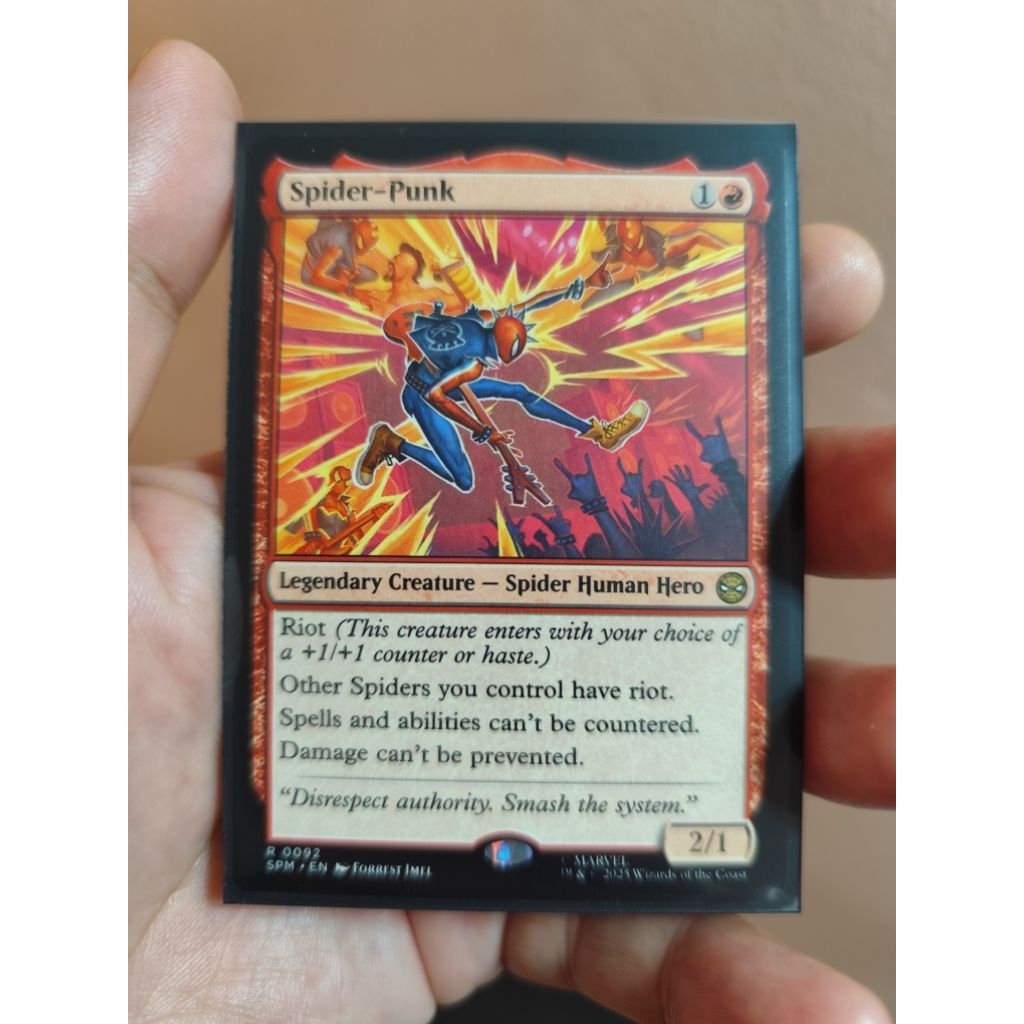 MTG Spider-Punk (With Sleeves And Top Loader) | Shopee Malaysia