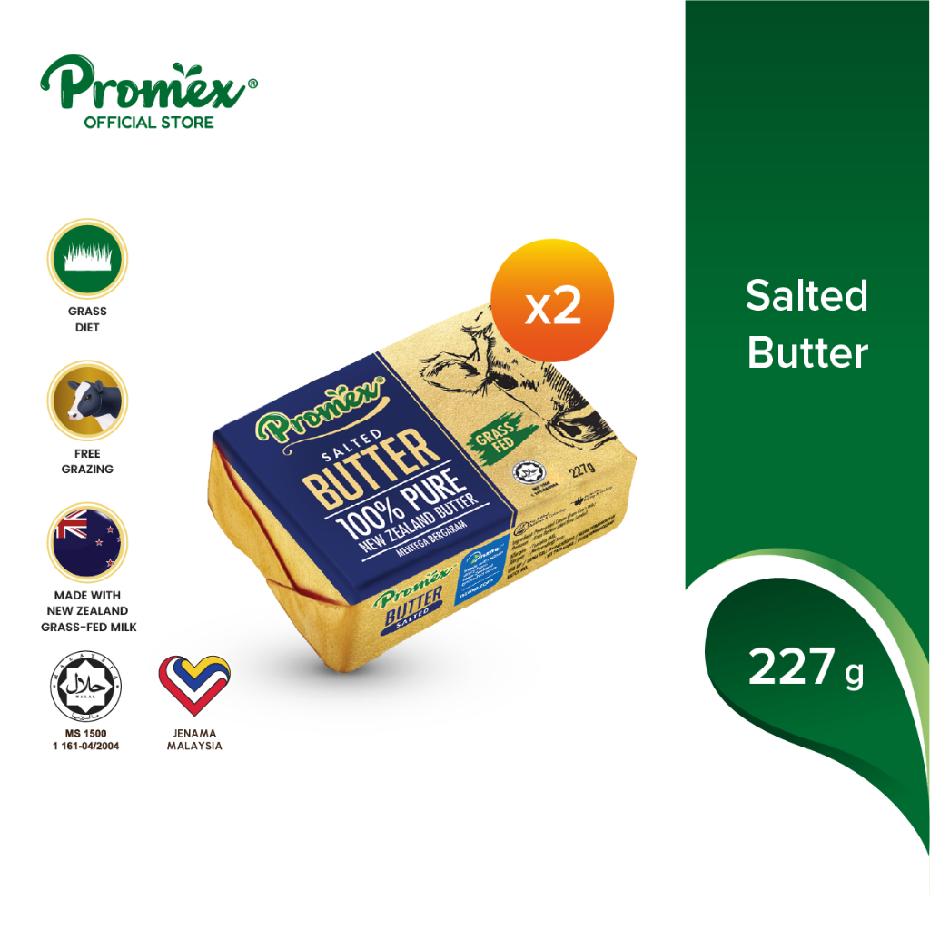 [Klang Valley/Penang Delivery Only] Promex Salted Butter (227g x 2 ...