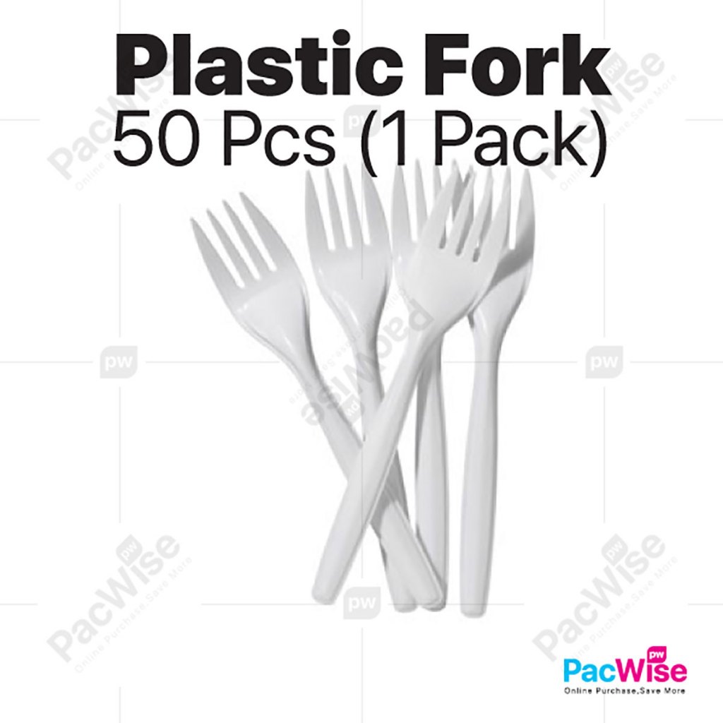 Plastic Fork / Garpu Plastik Disposable Cutlery for Food Catering Use ...