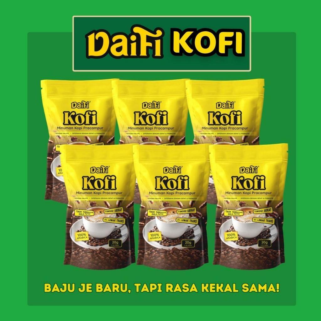[6Pek] Daifi White Coffee 3 in 1 (Delysh) Kopi Sedap Tanpa Gula Putih ...