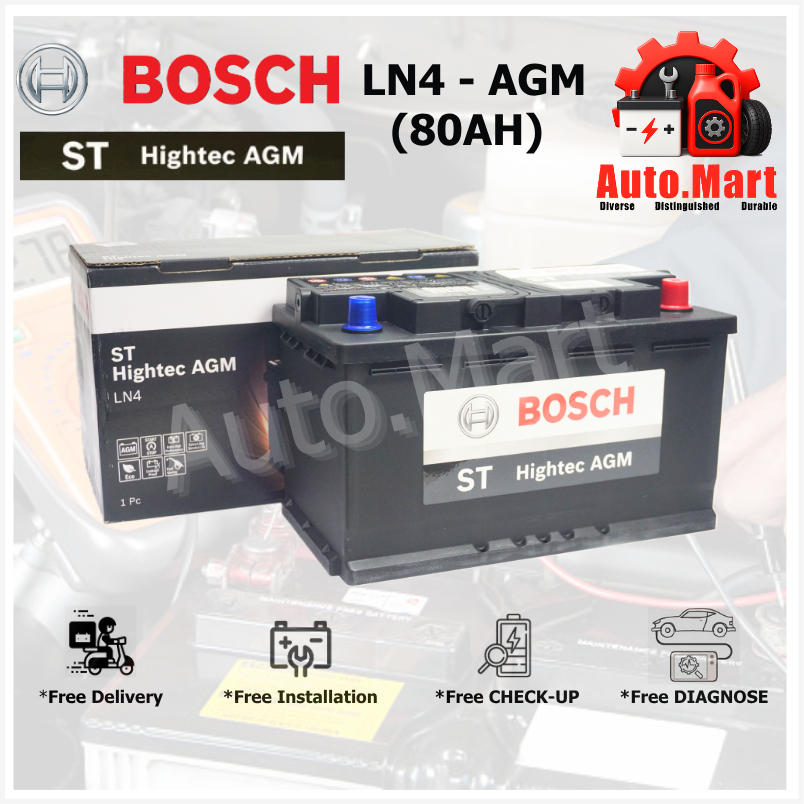 Bateri Kereta / Car Battery - Bosch ST Hightec - AGM - LN4 - 80AH ...
