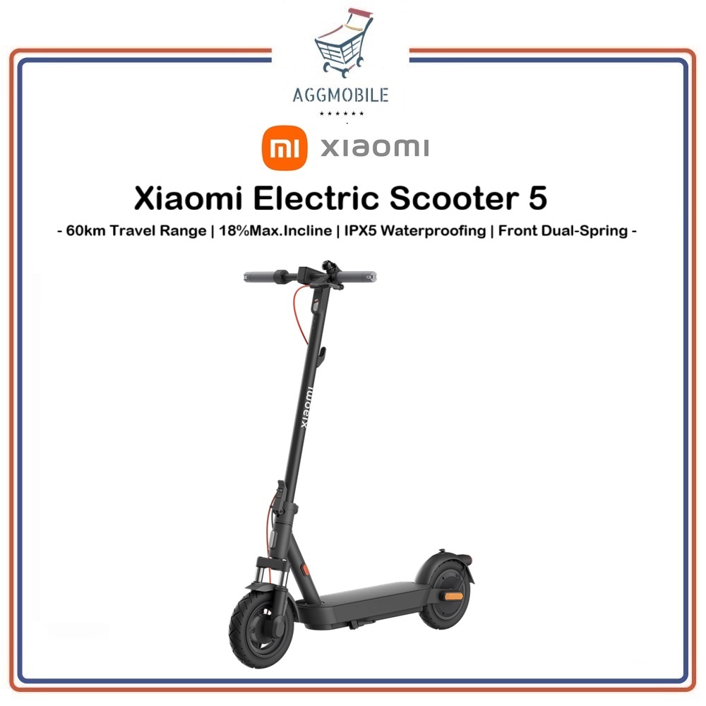 [NEW] Xiaomi Electric Scooter 5 (60KM Travel Range | Front Dual-Spring ...