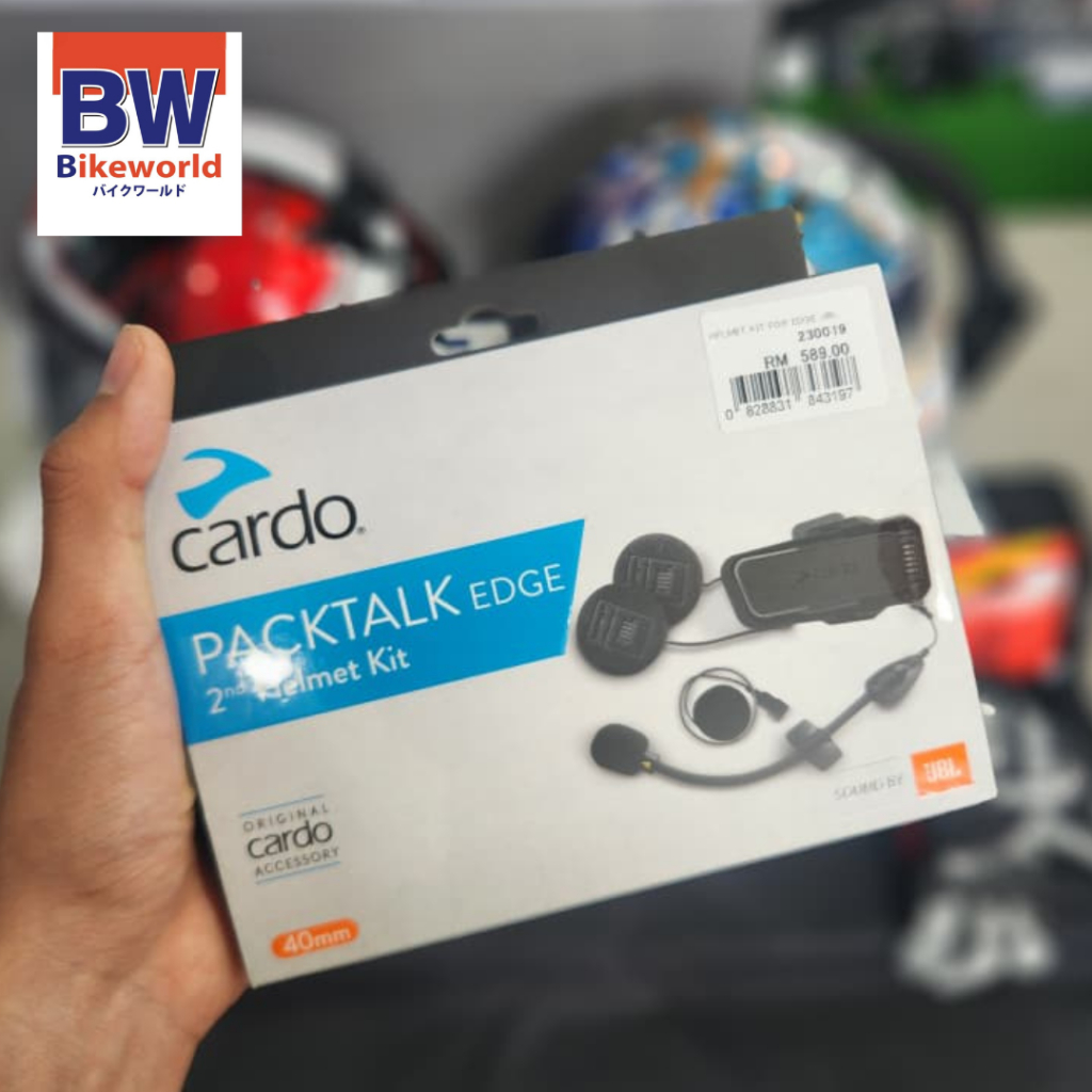 CARDO PACKTALK EDGE 2ND HELMET KIT [BIKEWORLD PENANG] | Shopee Malaysia