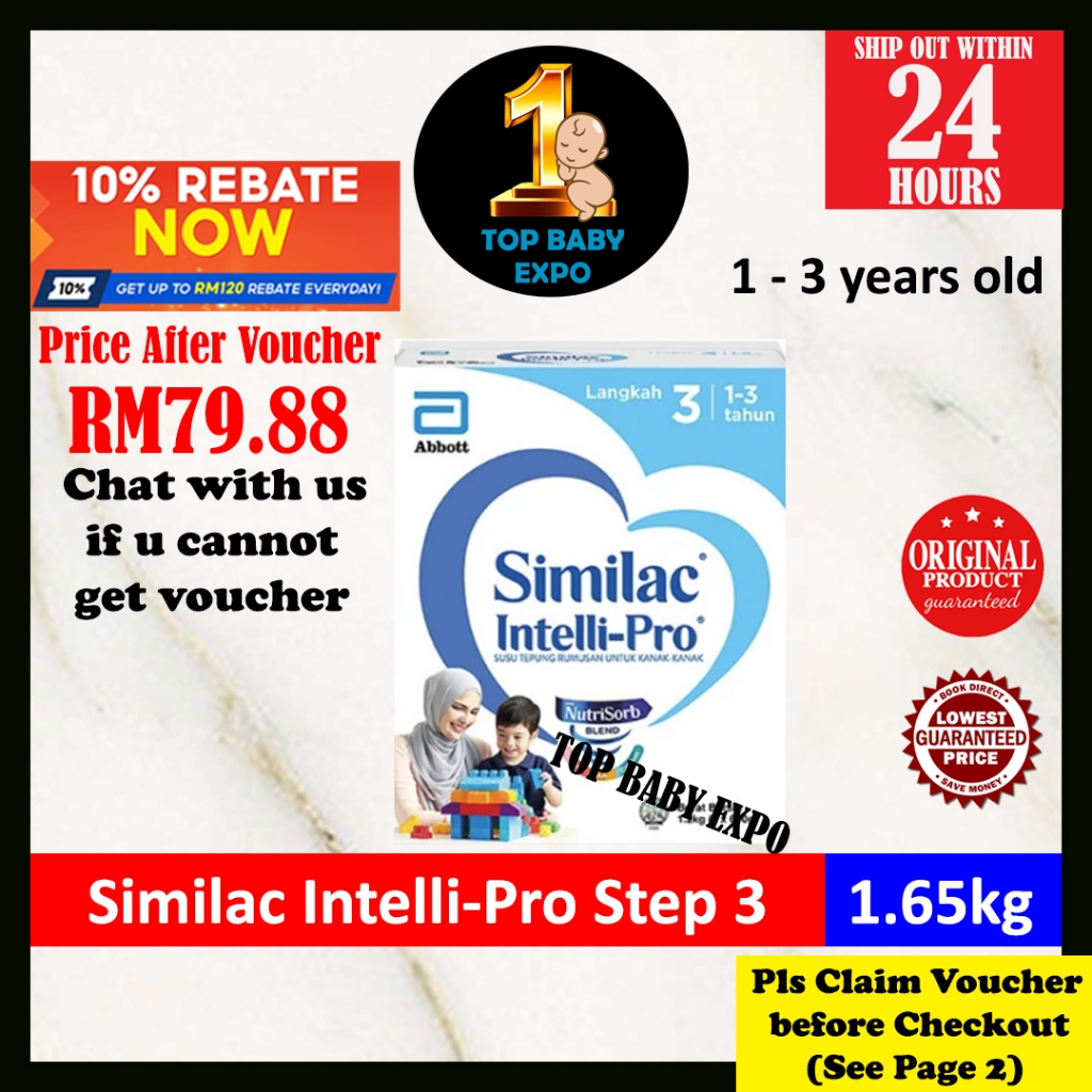 Similac Intelli-Pro Step 3 (1.65kg ) Exp: 09/2026 (Newest Stock ...