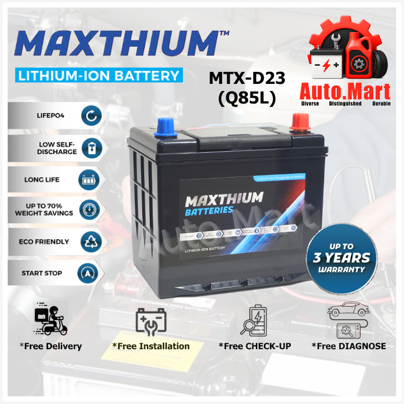 Bateri Kereta / Car Battery - Maxthium - LiFePO4 - MTX-D23 (Q85L ...