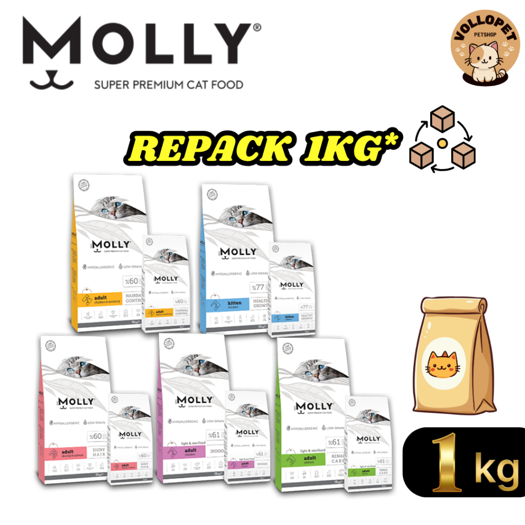 MOLLY CAT FOOD (REPACK 1KG) | Shopee Malaysia
