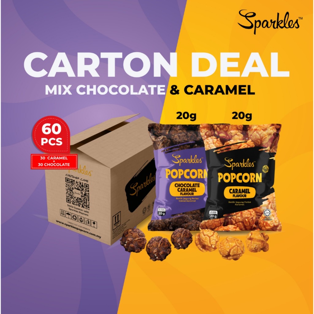 [CARTON DEAL] 20GM CARAMEL | CHOCOLATE CARAMEL FLAVOUR | MINI POPCORN ...