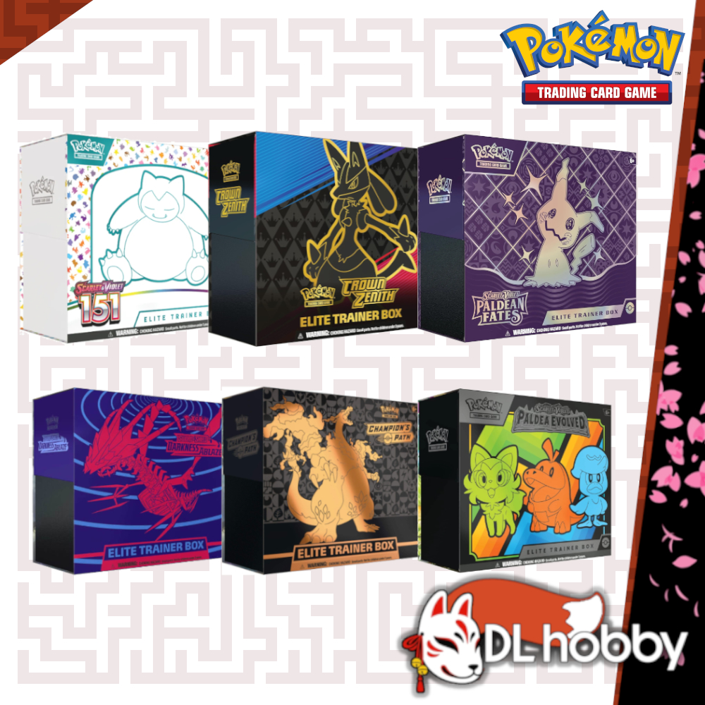 Pokemon TCG Elite Trainer Box Collection Pokemon Trading Card Game ETB ...