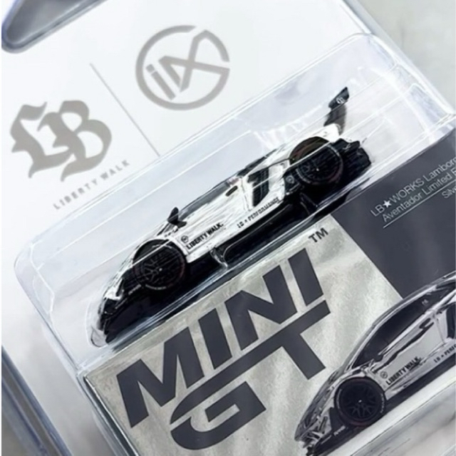 MINI GT LB WORKS LAMBORGHINI AVENTADOR LIMITED EDITION IMX 2025 SILVER ...
