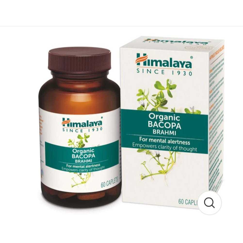 Himalaya Herbals Organic Bacopa Brahmi Caplets - 60 caps | Shopee Malaysia