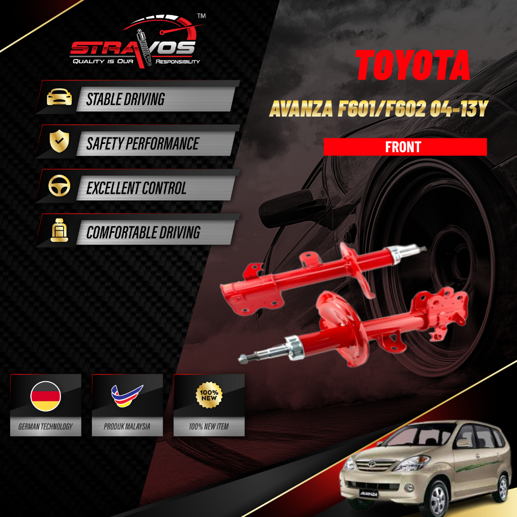 Toyota Avanza F601 002L 1.3 / F602 D472L 1.5 04-13Y Shock Absorber ...