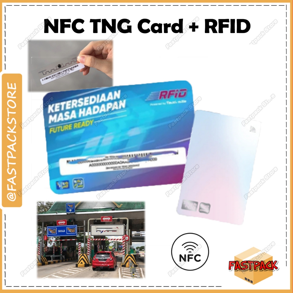 RFID NFC Card Enhanced Card TNG Card Kad Tol Highway Public Transport ...