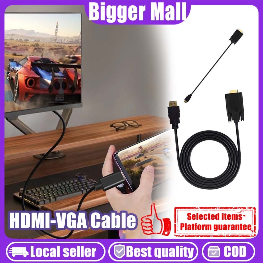 "1.8m HDMI To VGA Cable convertor / gtx 1080 Hd Video Adapter Cable ...