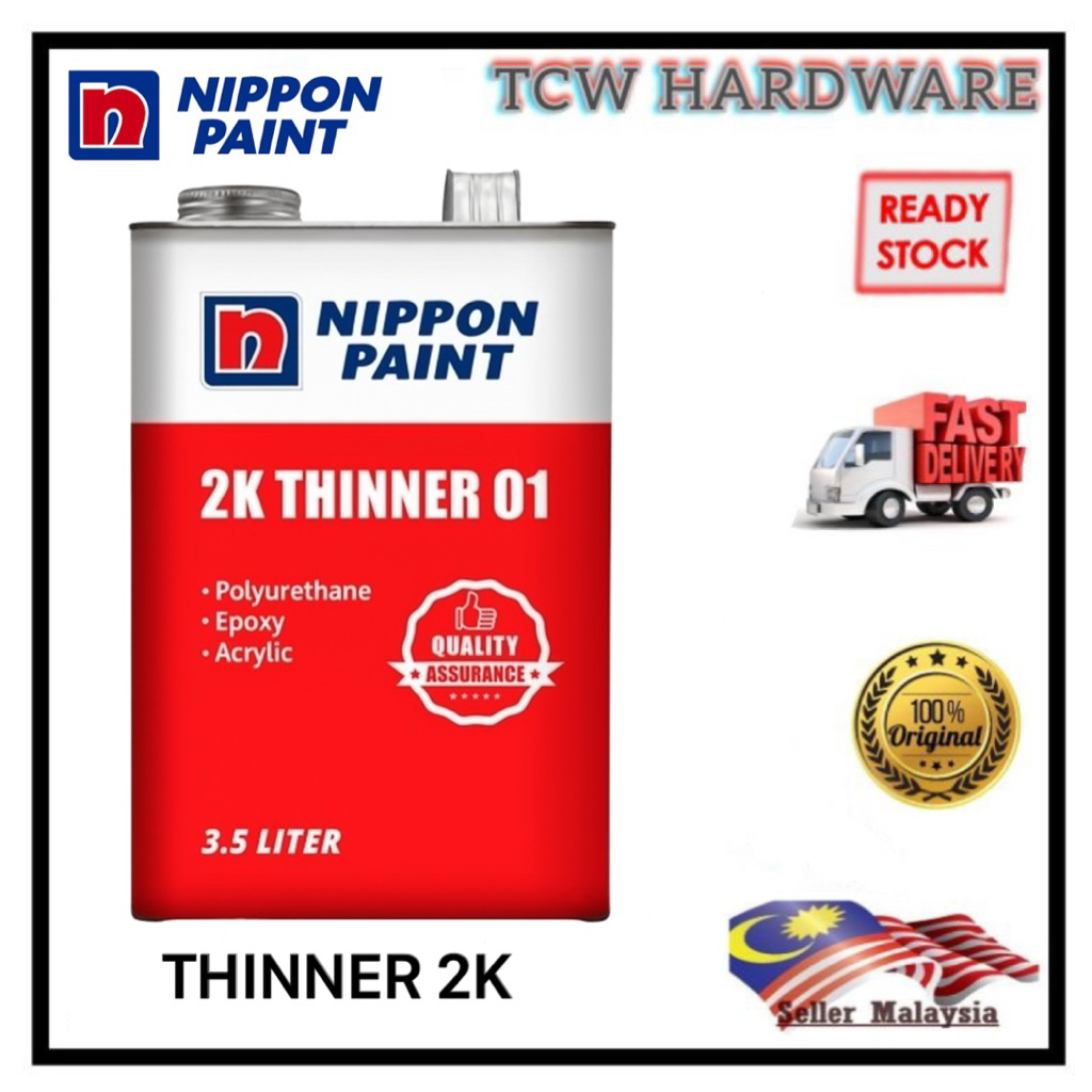 Nippon Paint 2K Thinner 01 3.5L / 1L – Epoxy Thinner for Automotive & Industrial Pai | Shopee ...