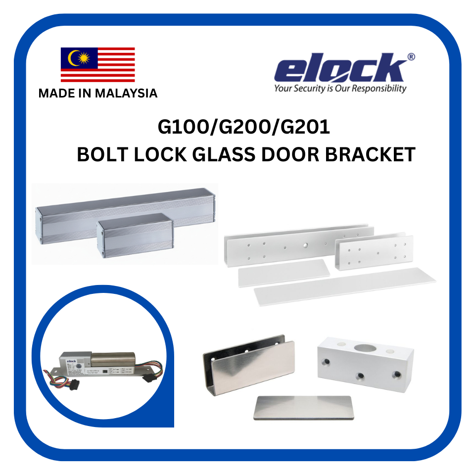 ELOCK BOLT ACTION LOCK GLASS DOOR BRACKET G100/G200/G201 | Shopee Malaysia