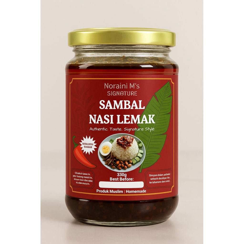 Sambal Nasi Lemak (Ready to eat). Dijamin Halal. Produk Muslim ...