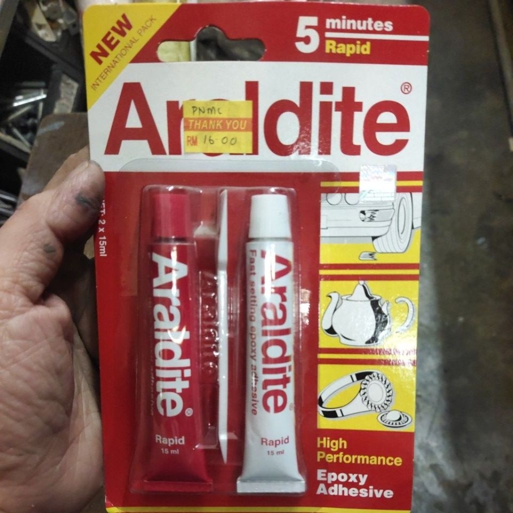 Araldite - 5 minutes - Rapid - High performance - Epoxy Adhesive (2 x ...