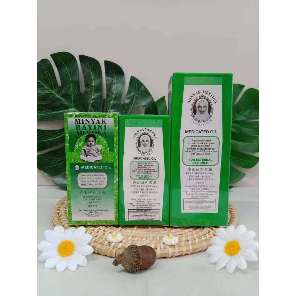 MESTIKA MINYAK GOSOK 30ML / MESTIKA MINYAK GOSOK 60ML / MINYAK TELON ...